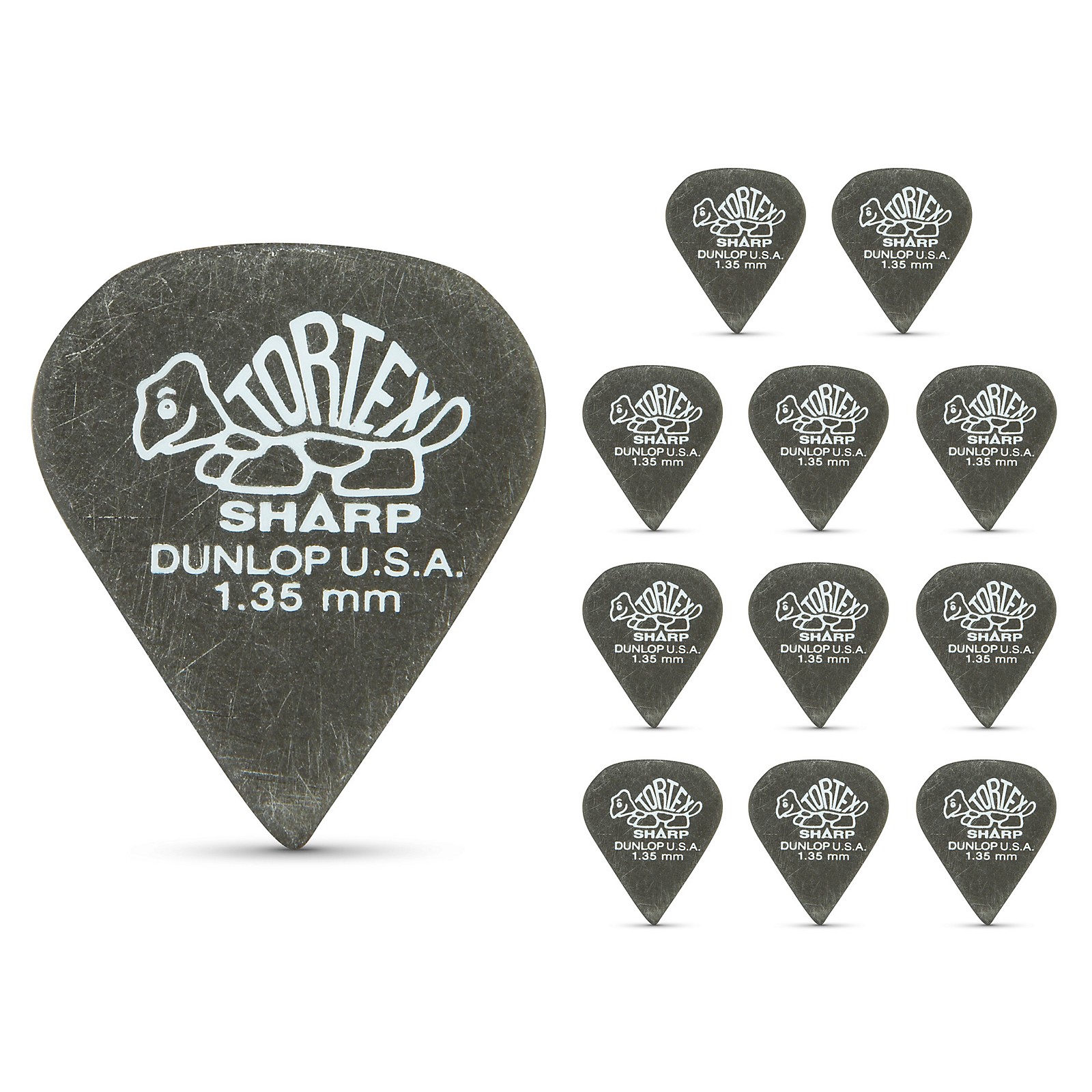 Dunlop Tortex Sharp Guitar Picks 1 Dozen 1.35 mm | Musician's Friend