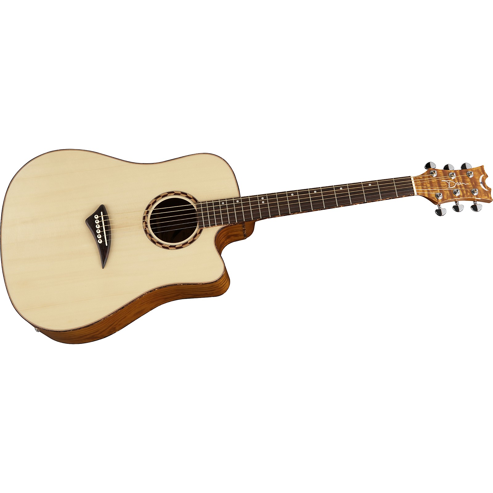 Dean Tradition Exotic Quilted Ash Acoustic-Electric Guitar | Musician's ...