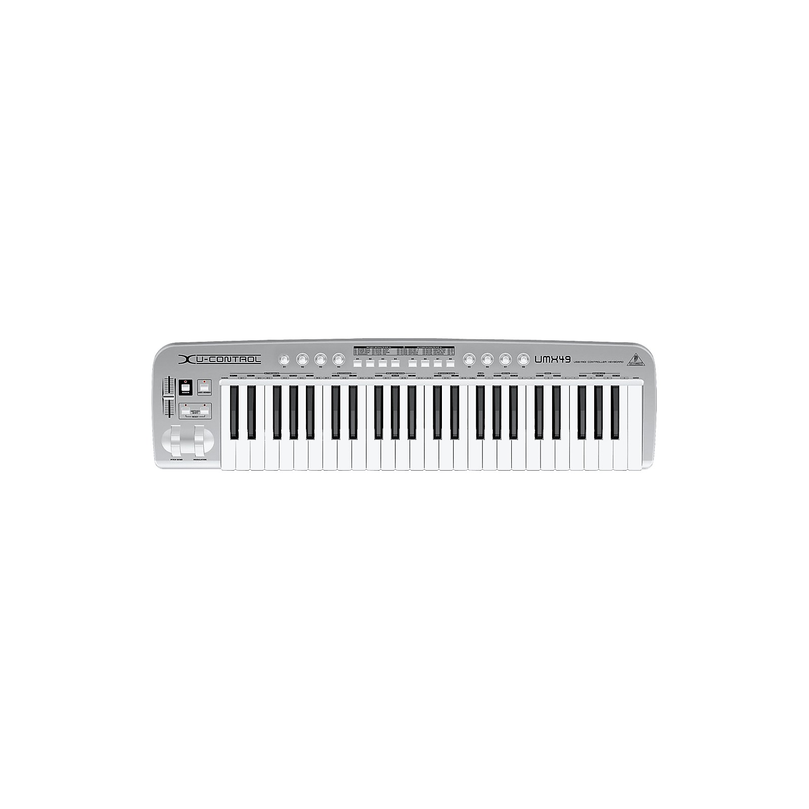 Behringer U-CONTROL UMX49 49-Key USB/MIDI Controller Keyboard ...