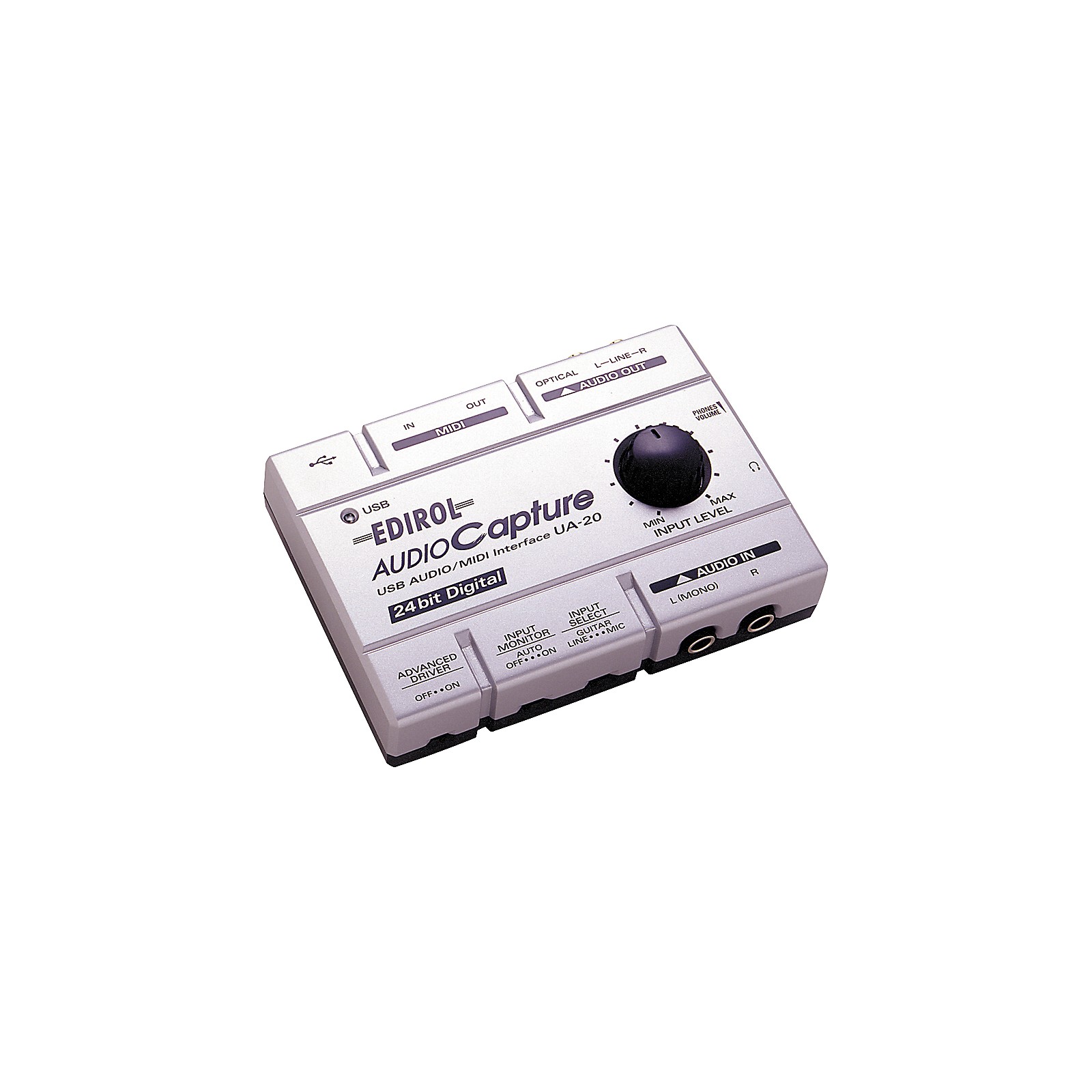 Edirol UA-20 24-Bit USB Digital Audio and MIDI Interface | Musician's ...
