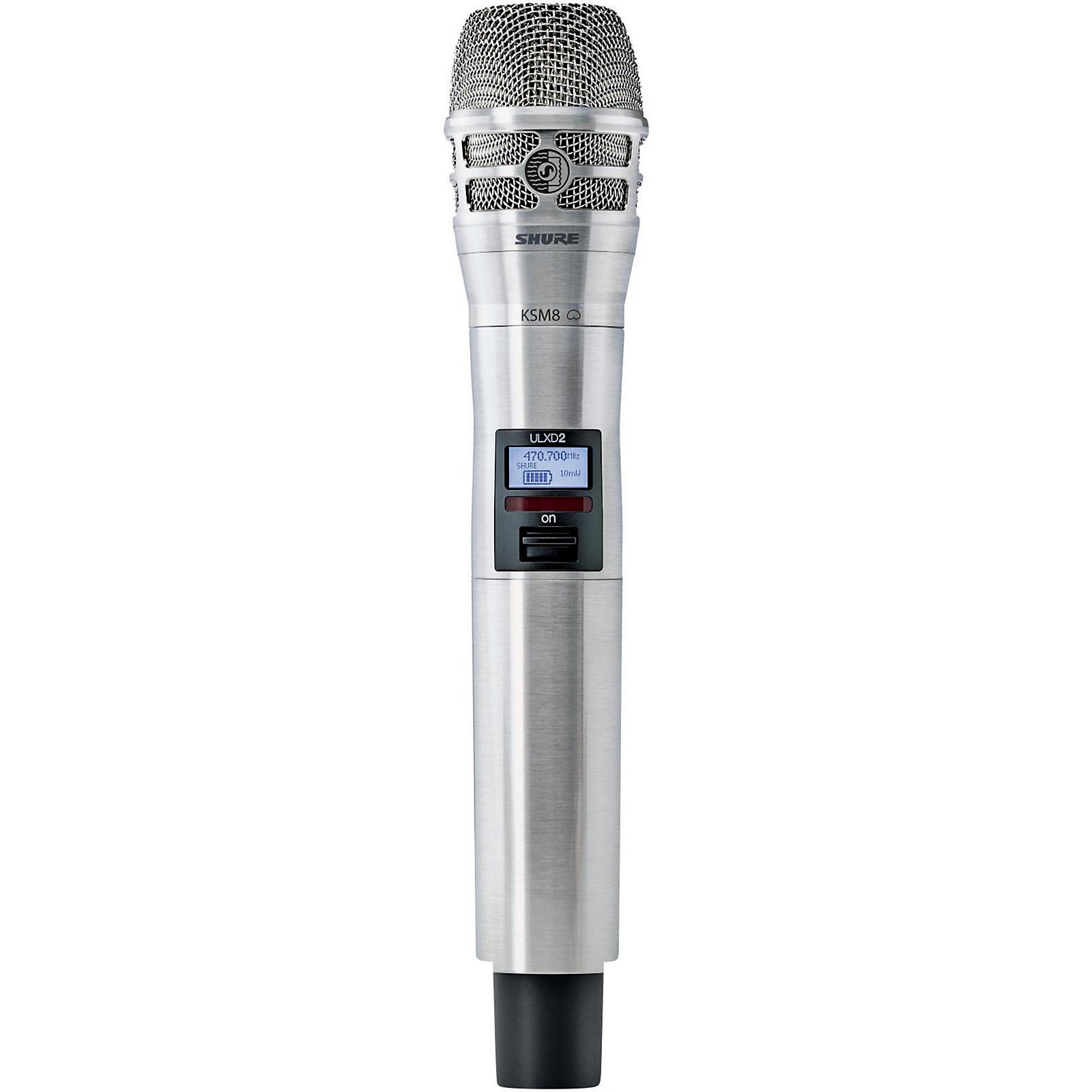 Shure ULXD2/K8N Handheld Transmitter with KSM8 Capsule in Nickel Band ...