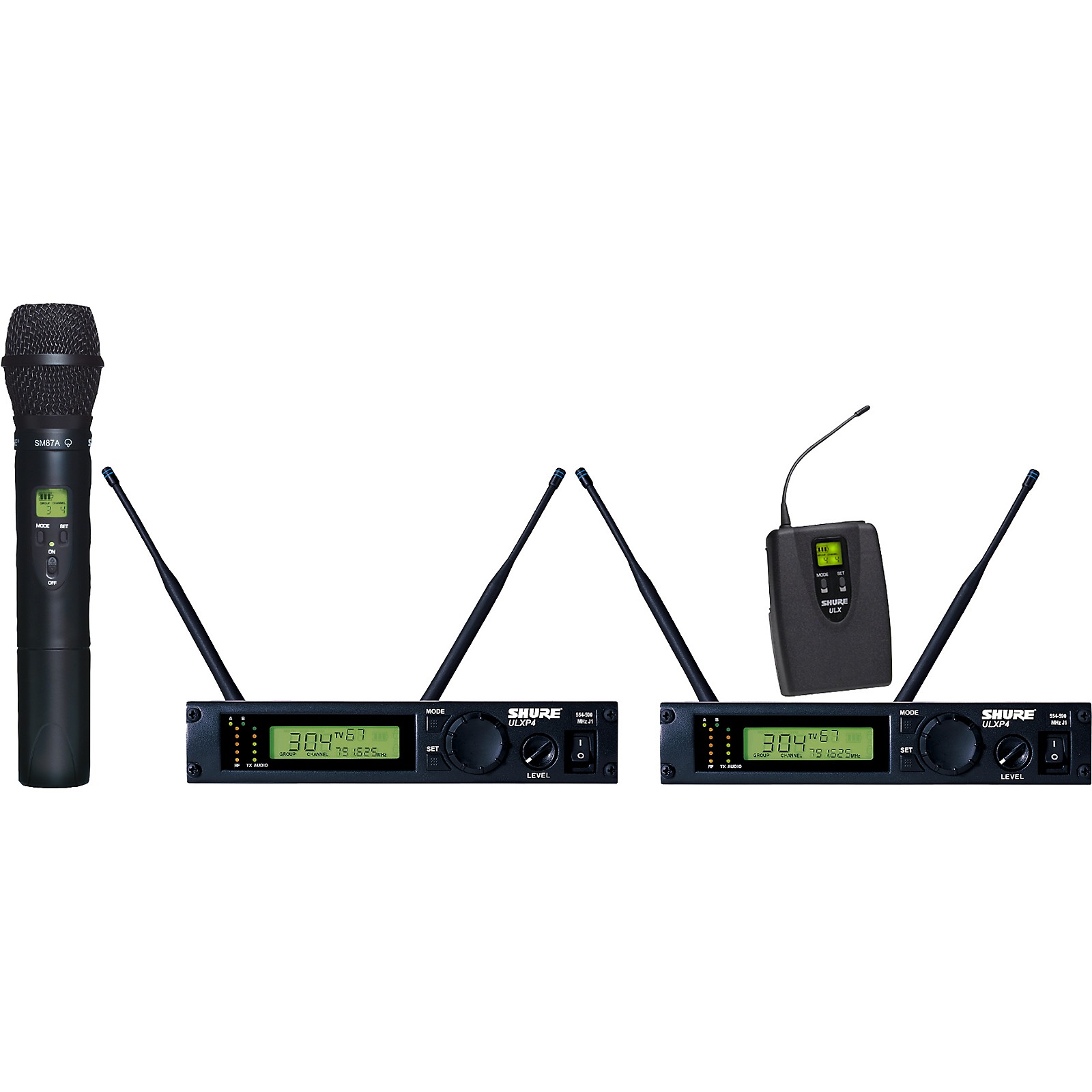 Shure ULXP124/87 Dual Channel Mixed Wireless System | Musician's Friend