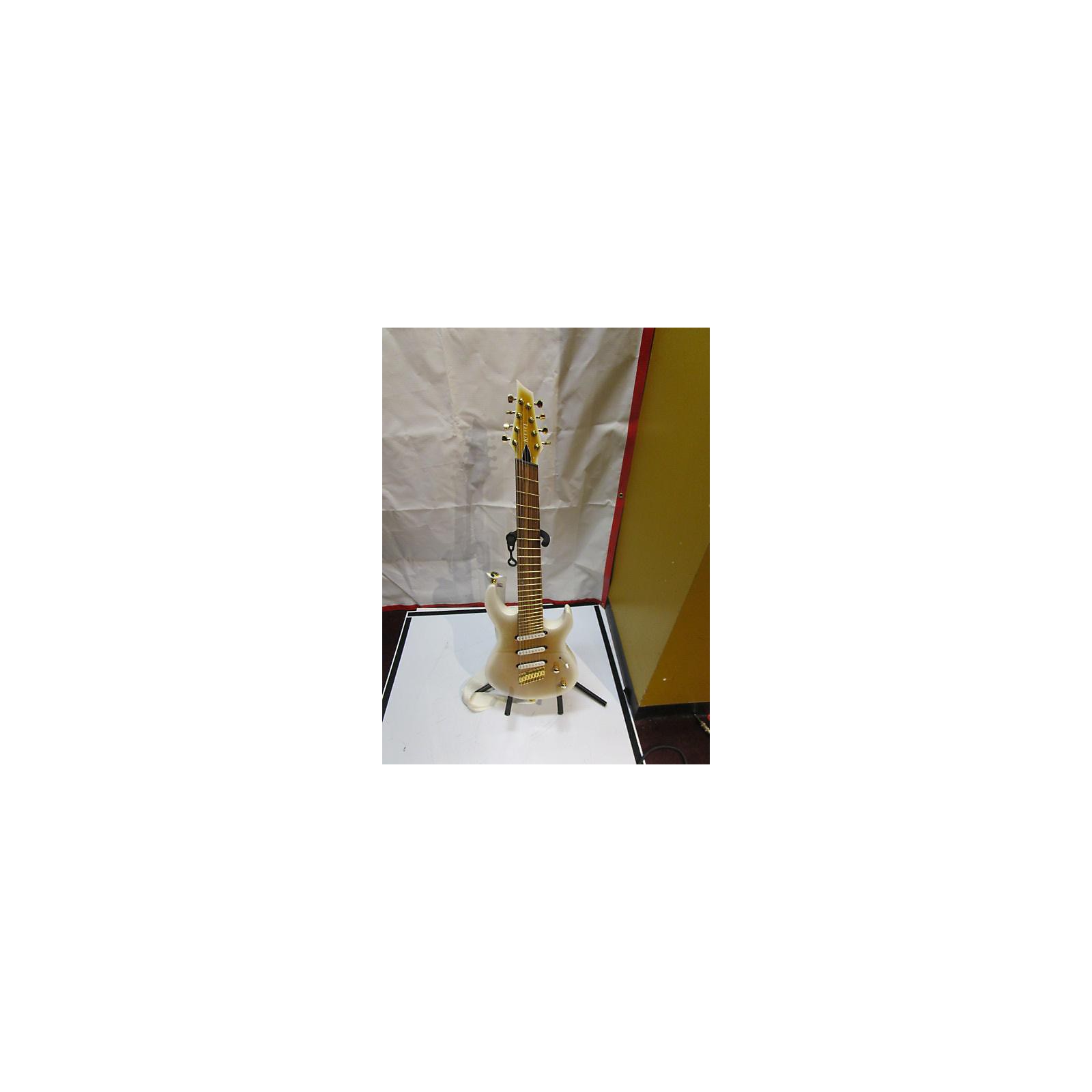 Used Kiesel Aries 8 String Trans Yellow With White Fin Burst Solid Body ...