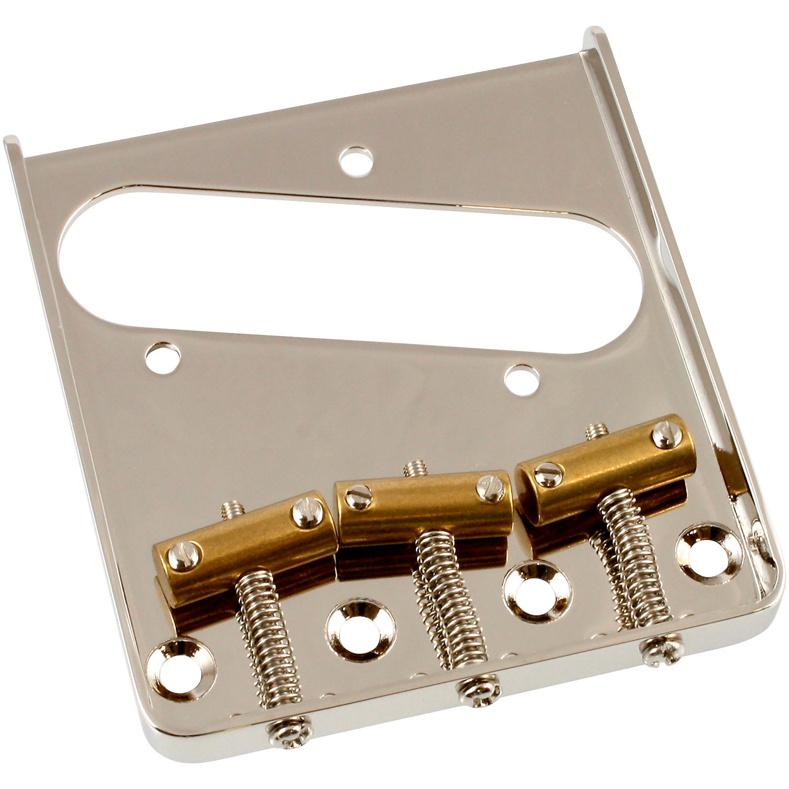 Allparts Vintage Style 3-Saddle Tele Bridge, Tilt Compensated Saddles ...