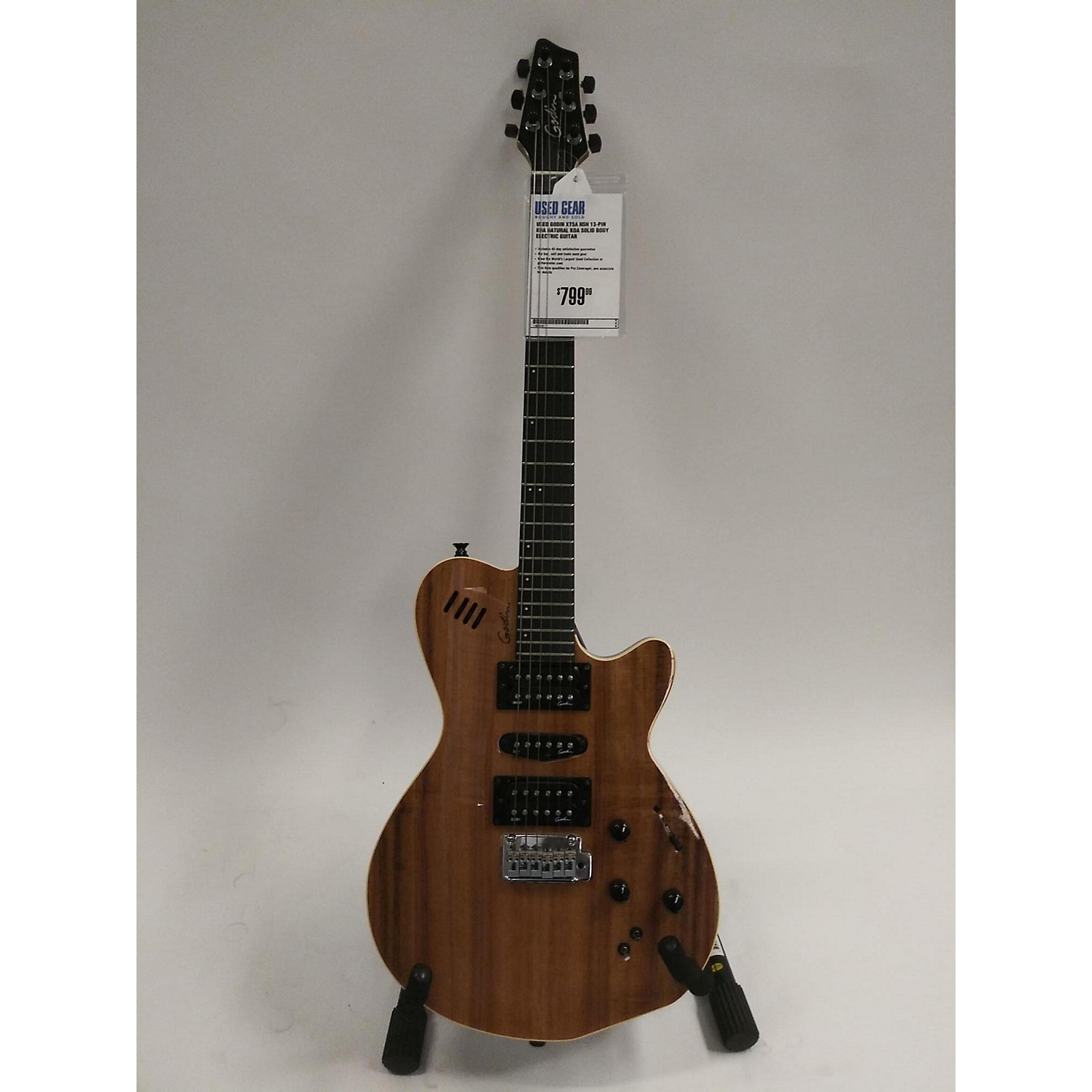 Godin XTSA HSH 13-Pin Koa Solid Body Electric Guitar | Musician's Friend