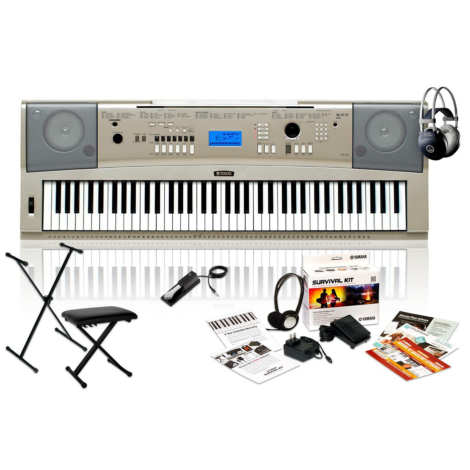 Yamaha YPG-235 Portable Keyboard Package | Musician's Friend