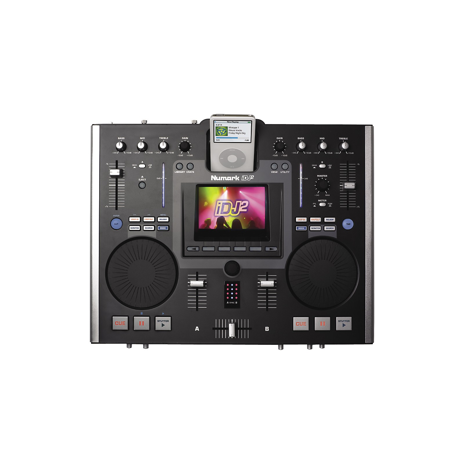 Numark iDJ2 Mobile DJ Workstation with Universal Dock for iPod ...