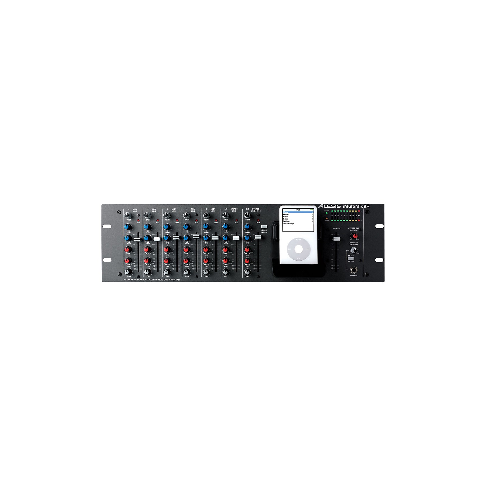 Alesis iMultiMix 9R Rackmount Mixer with iPod Dock | Musician's Friend