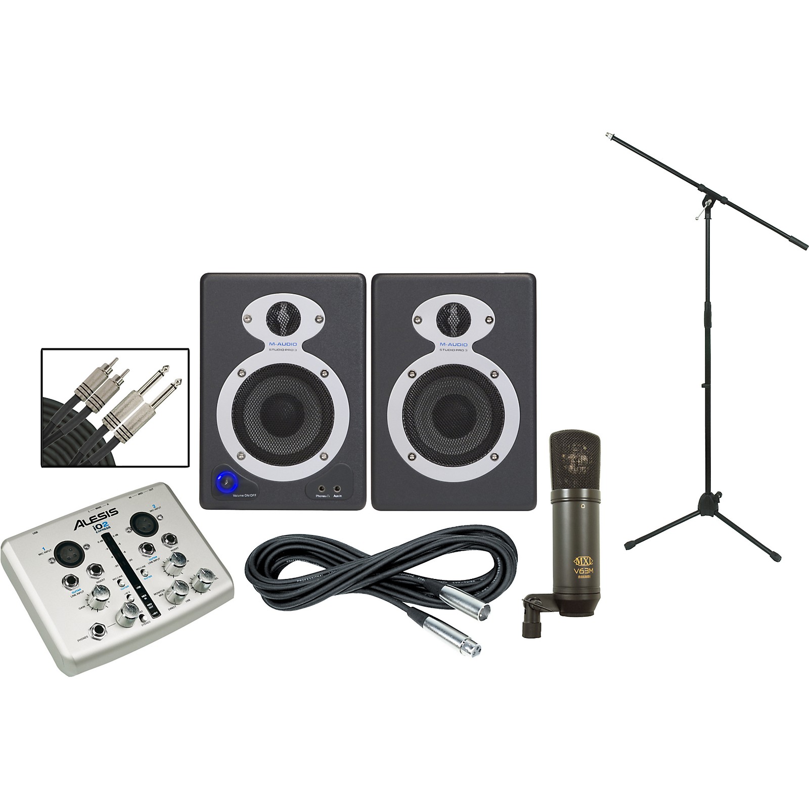 Alesis iO2 StudioPro3 Recording Package | Musician's Friend