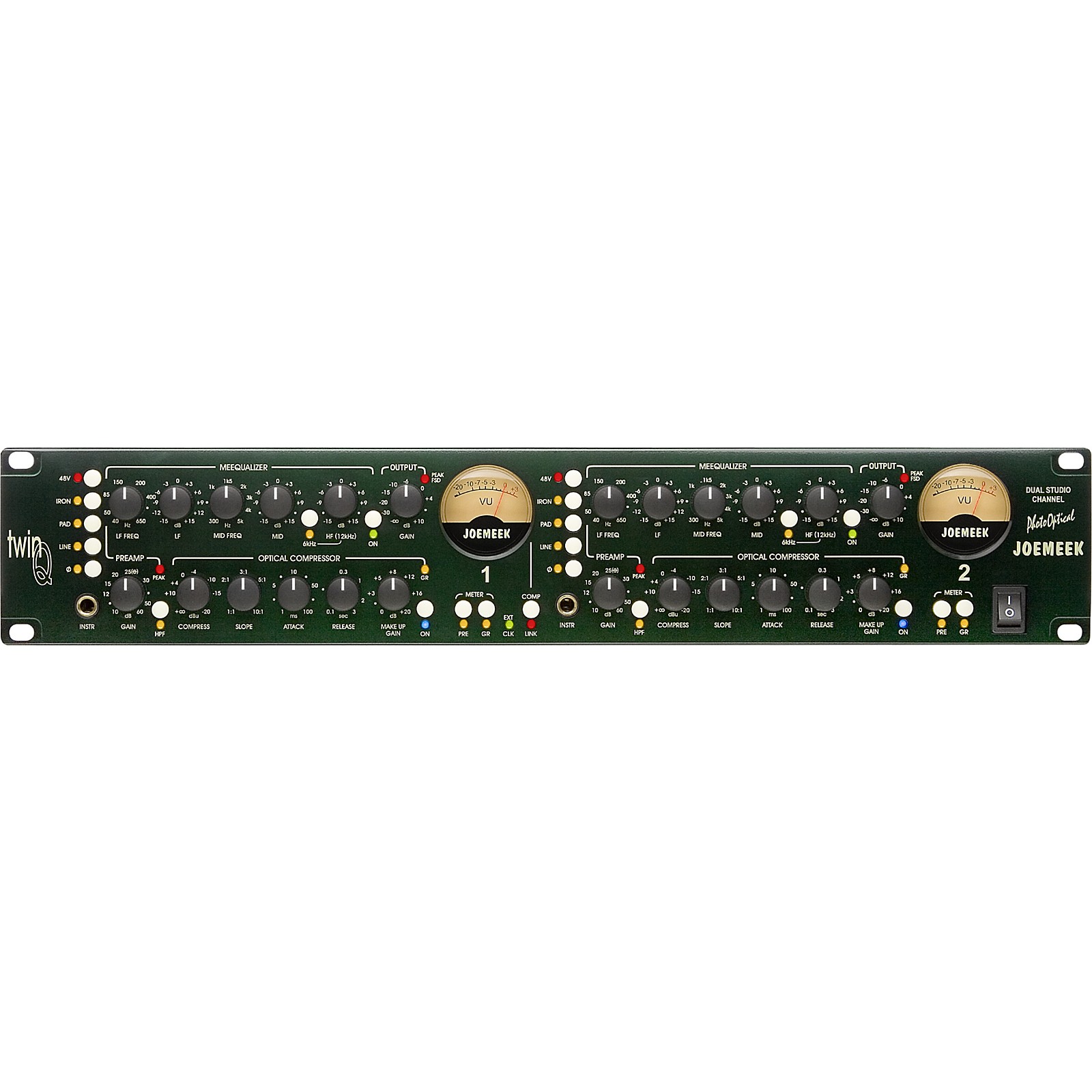 Joemeek twinQ Dual Channel EQ/Compressor/Mic Preamp | Musician's Friend